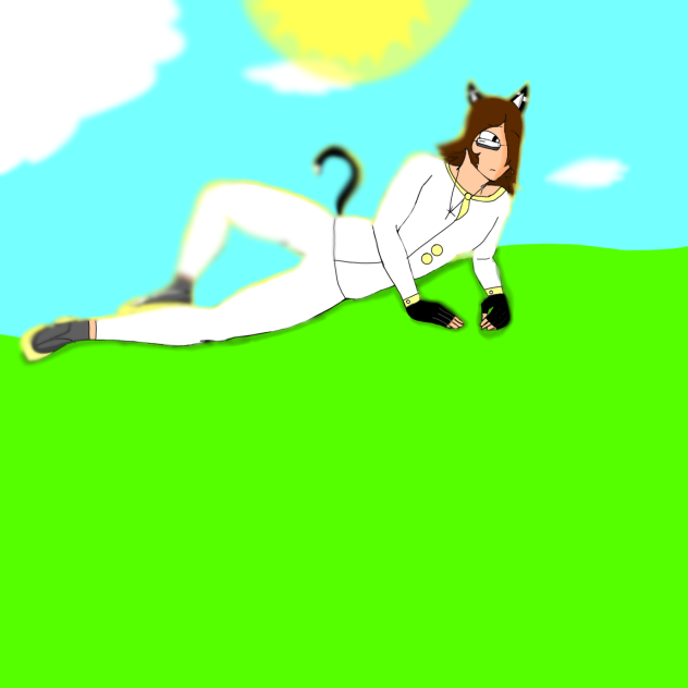 Male Softie sitting. - ibisPaint