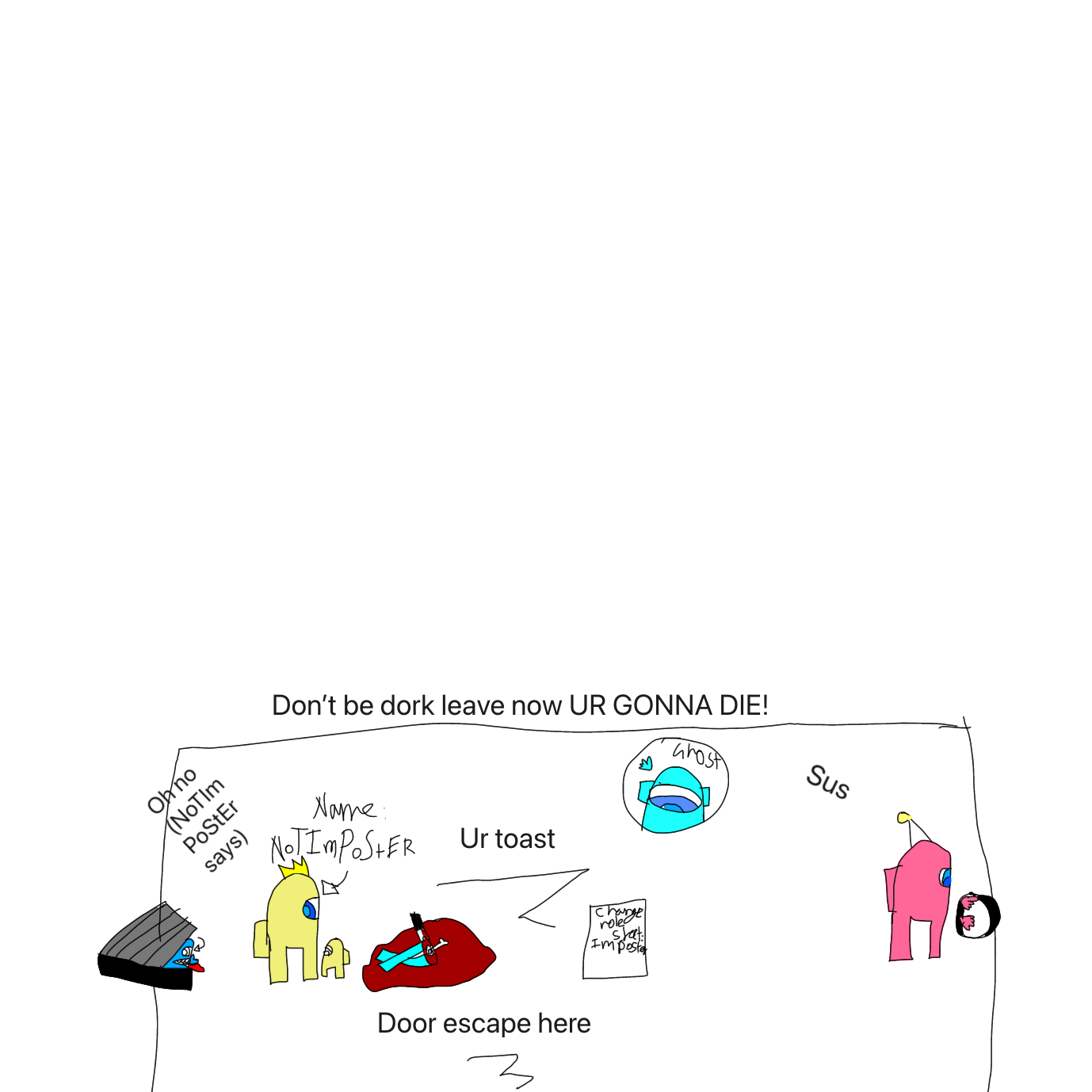 Among us get out right now! - ibisPaint