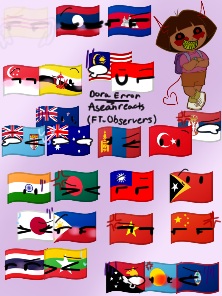ASEAN reacts to Dora Error; ft Observers - ibisPaint