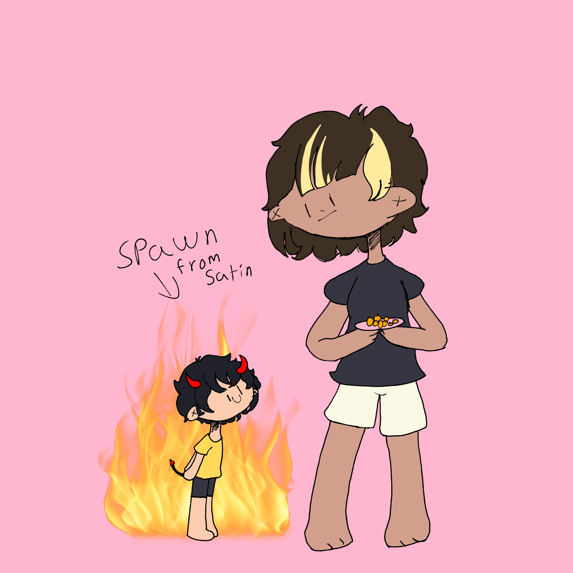 My devil spawn from satin 5yo brother - ibisPaint