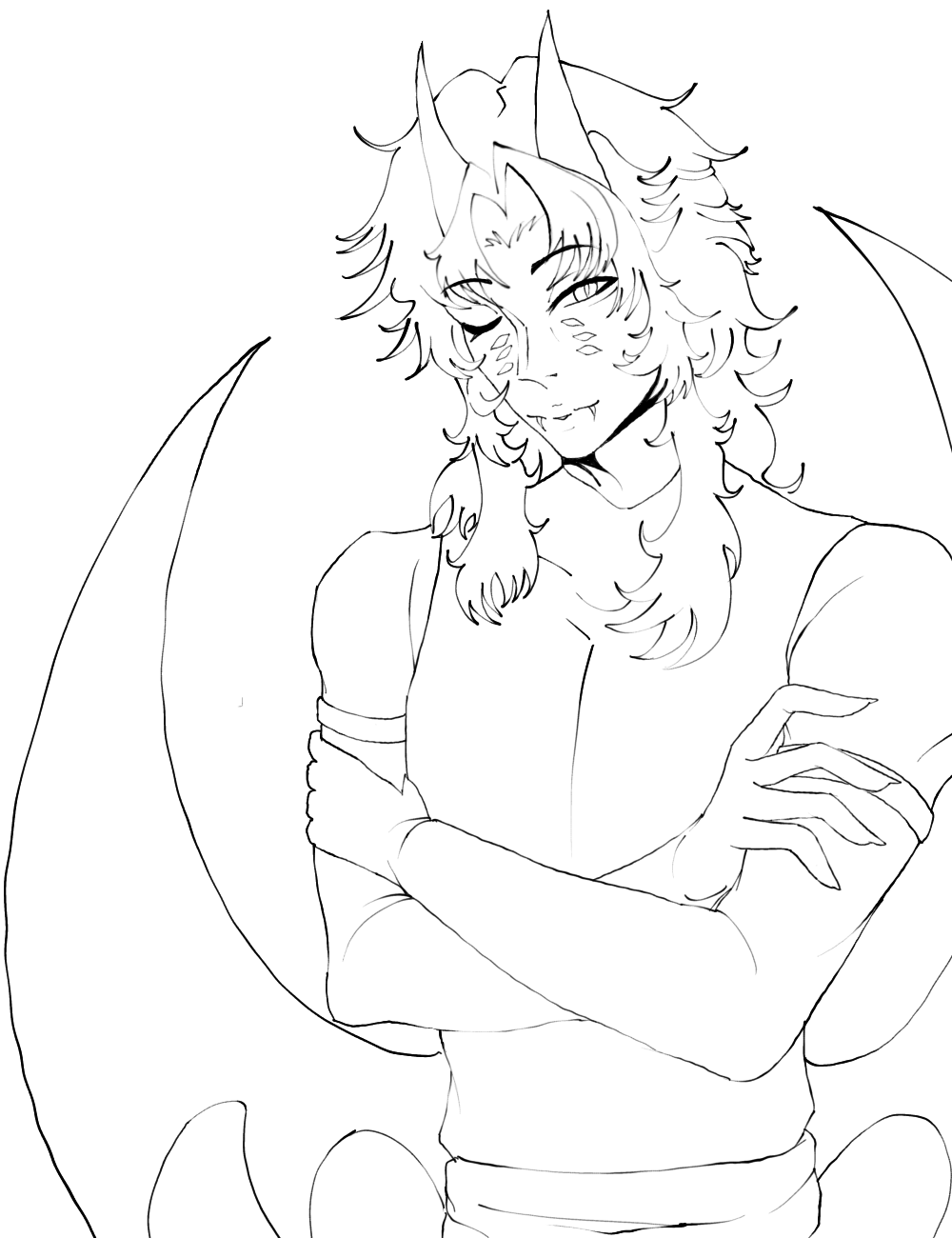 Fin DTIYS Lineart - ibisPaint