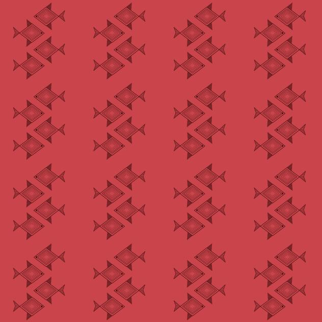 Red Fish - Pattern - ibisPaint