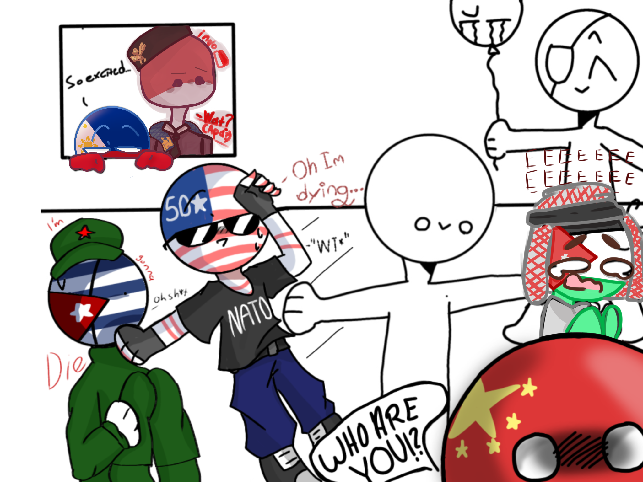 Chaotic countryhumans collab - ibisPaint