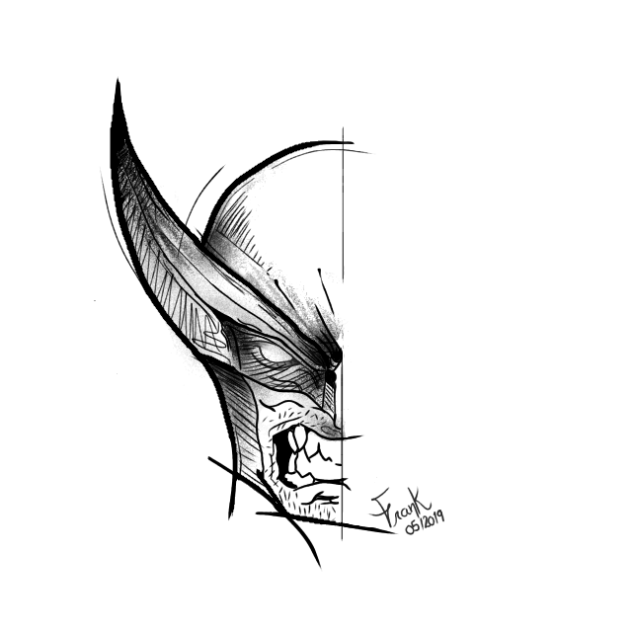 Sketch wolverine - ibisPaint