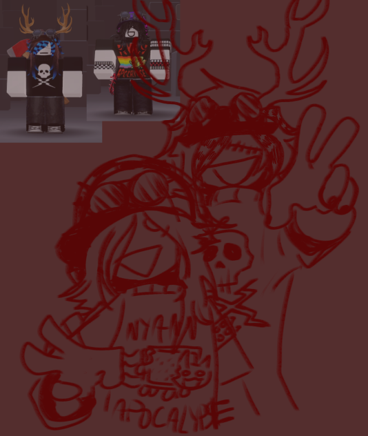 Roblox avatars sketch - ibisPaint