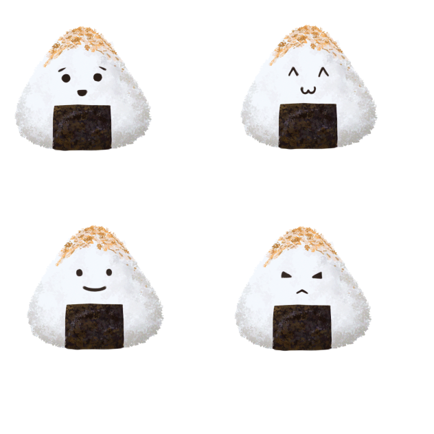 cute rice balls - ibisPaint