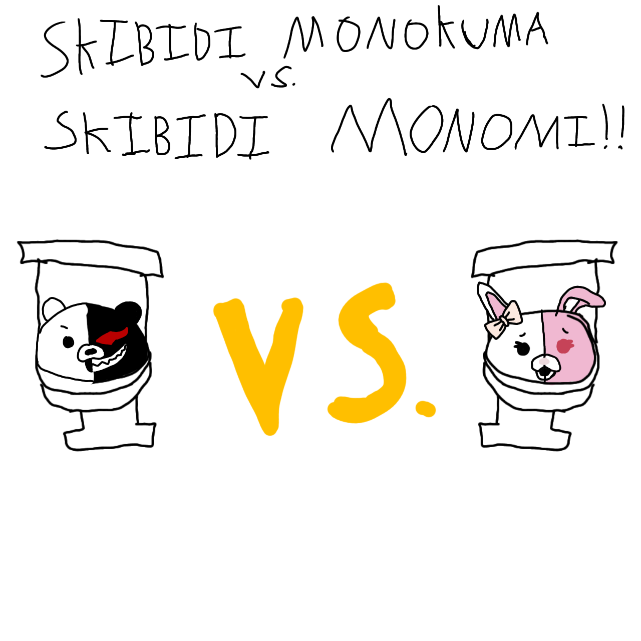 SKIBIDI MONOKUMA VS SKIBIDI MONOMI 😨 - ibisPaint