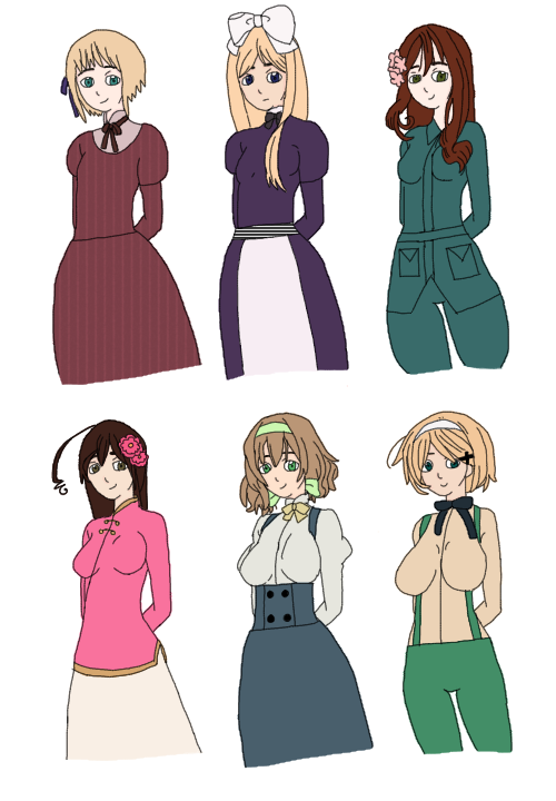 Hetalia girls - ibisPaint