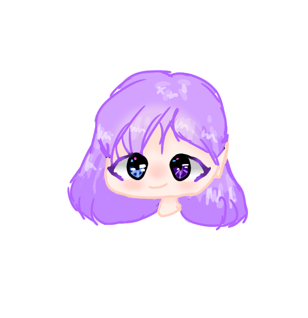 Purple haired girl - ibisPaint