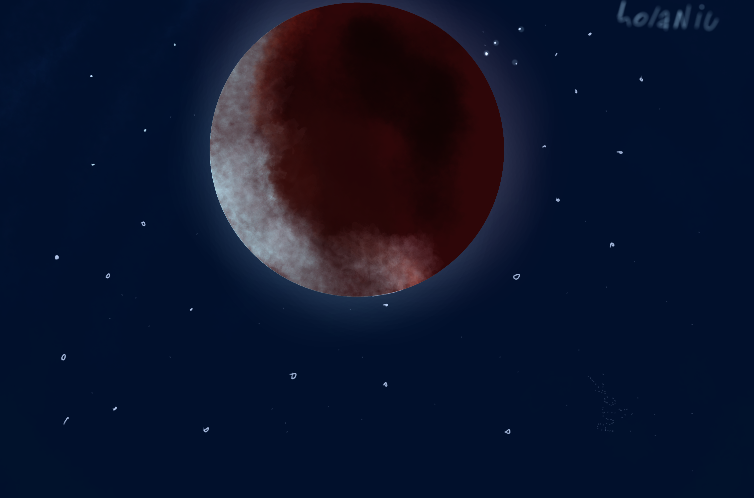 blood moon - ibisPaint