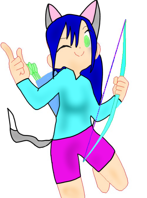 me shooting a bow - ibisPaint