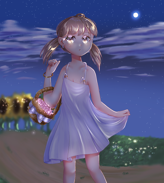 Glance ☆彡 (night) - ibisPaint