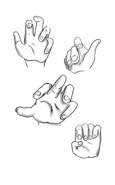 hand poses - ibisPaint