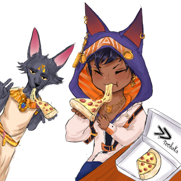 ravi e chacal chibi (batemos 100k hoje!! - ibisPaint