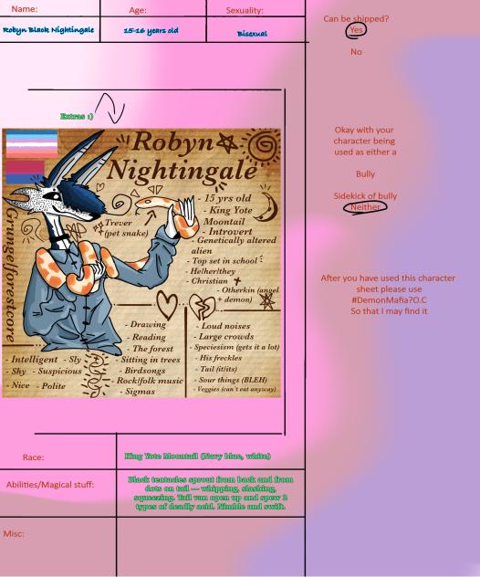 CHARACTER SHEET - ibisPaint