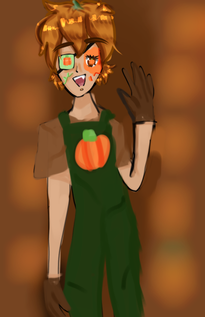 Pumpkin person - ibisPaint
