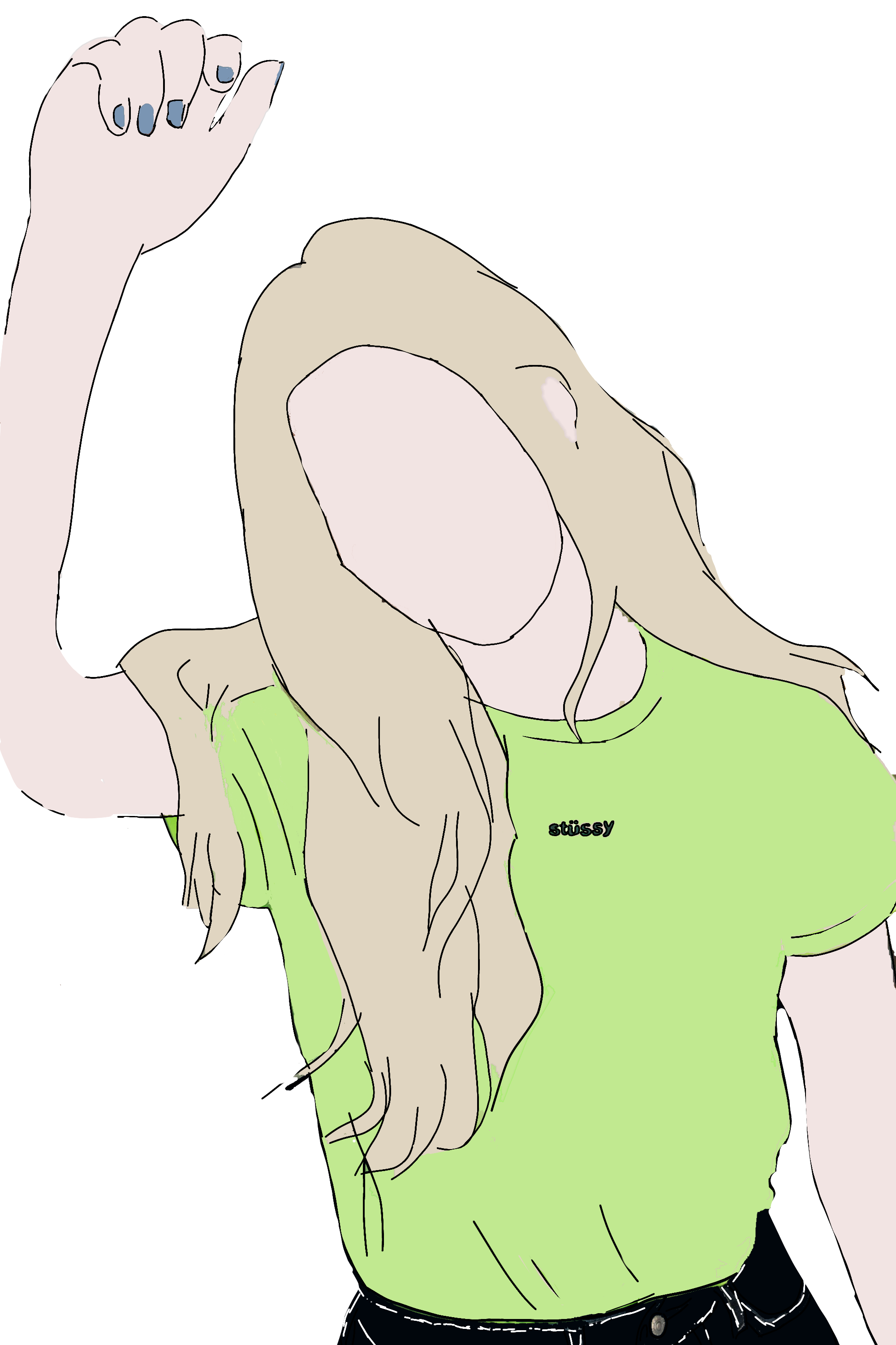 Yuna cartoon - ibisPaint