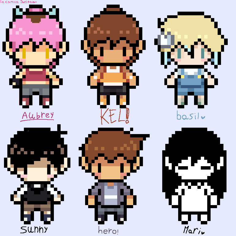 Omori pixelart au(only one culprit rw) - ibisPaint