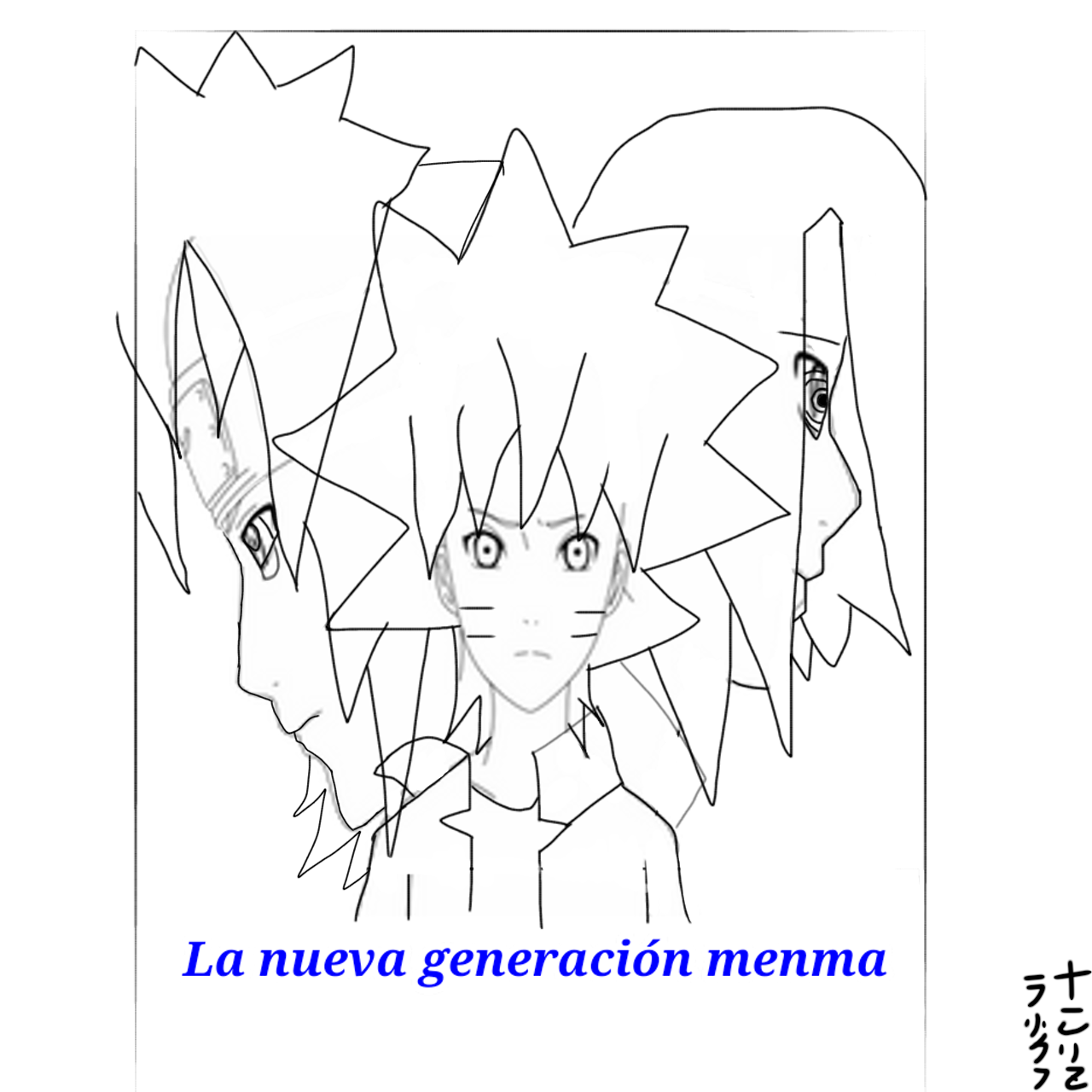 menma Sasuke Naruto - ibisPaint