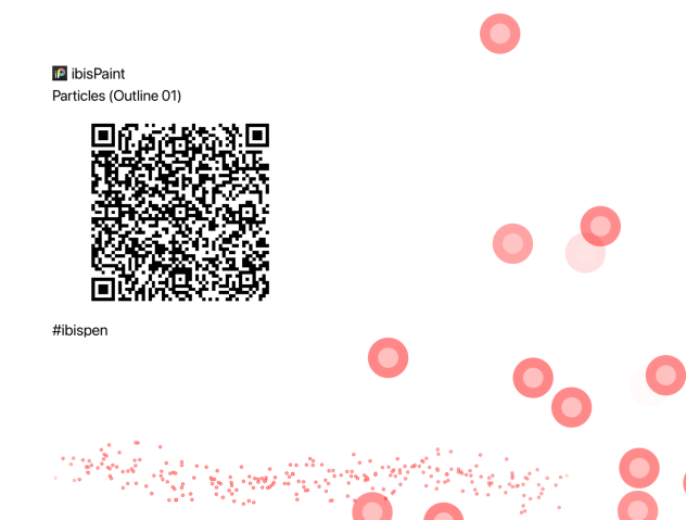 Particles (Outline 01) Brush - ibisPaint
