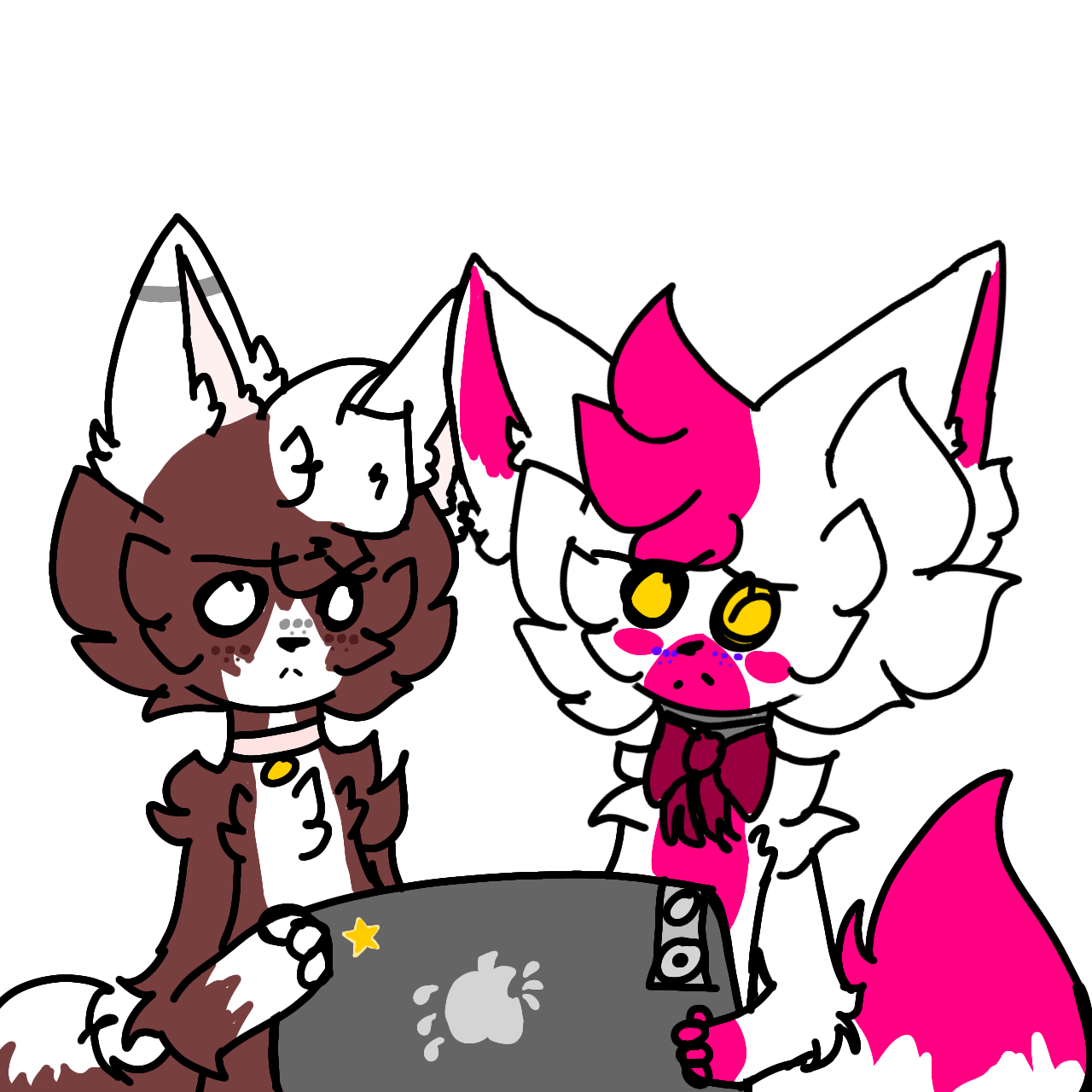 Funtime Foxy and Kota - ibisPaint
