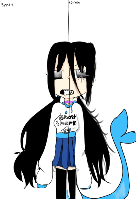 Draw myself in 5 min and 10 min - ibisPaint