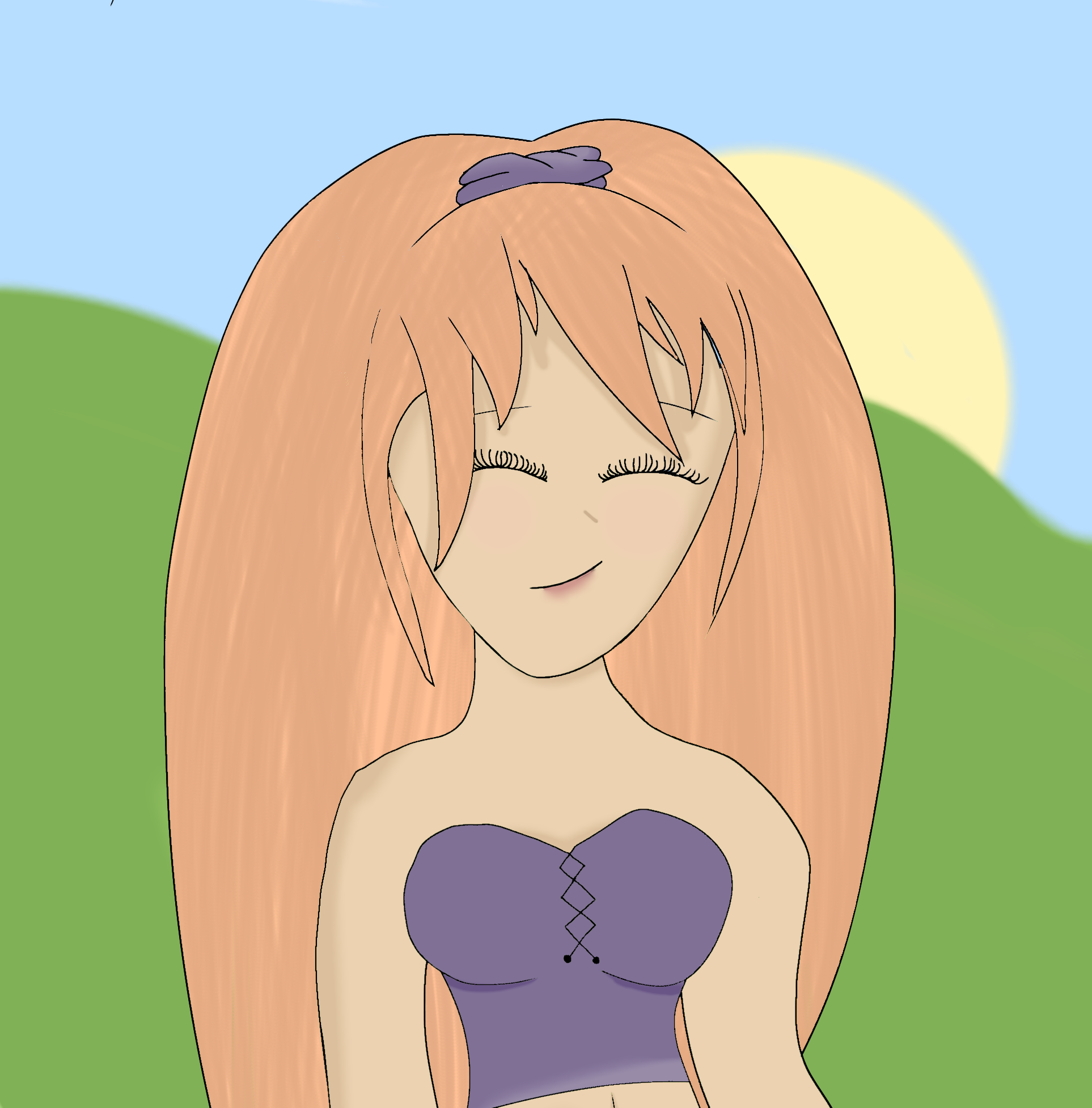 Teenage Girl Outside - ibisPaint