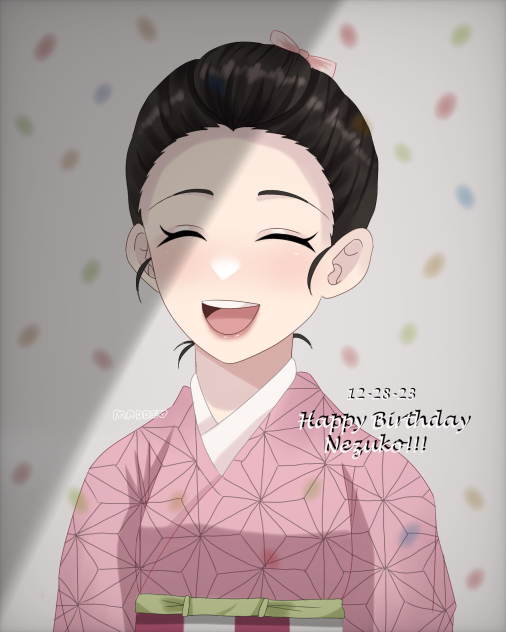 Happy Birthday Nezuko!! - ibisPaint