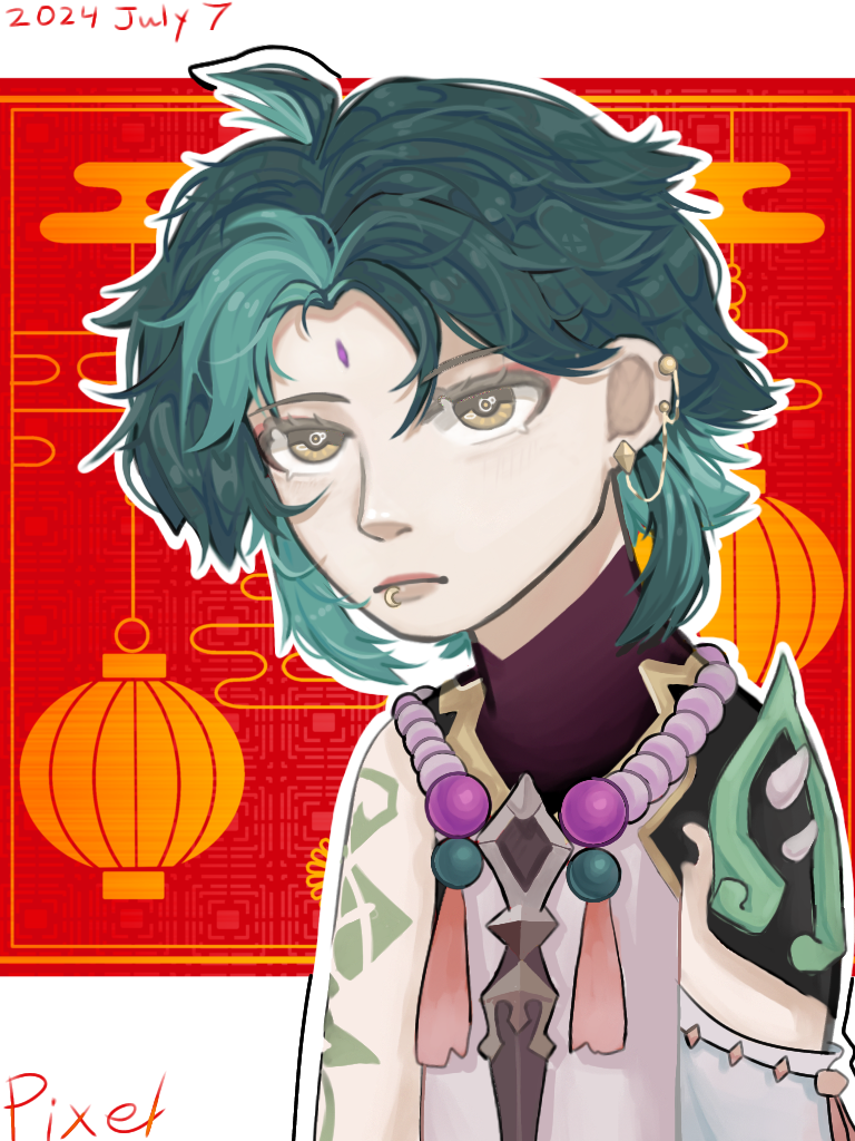 xiao-genshin - ibisPaint