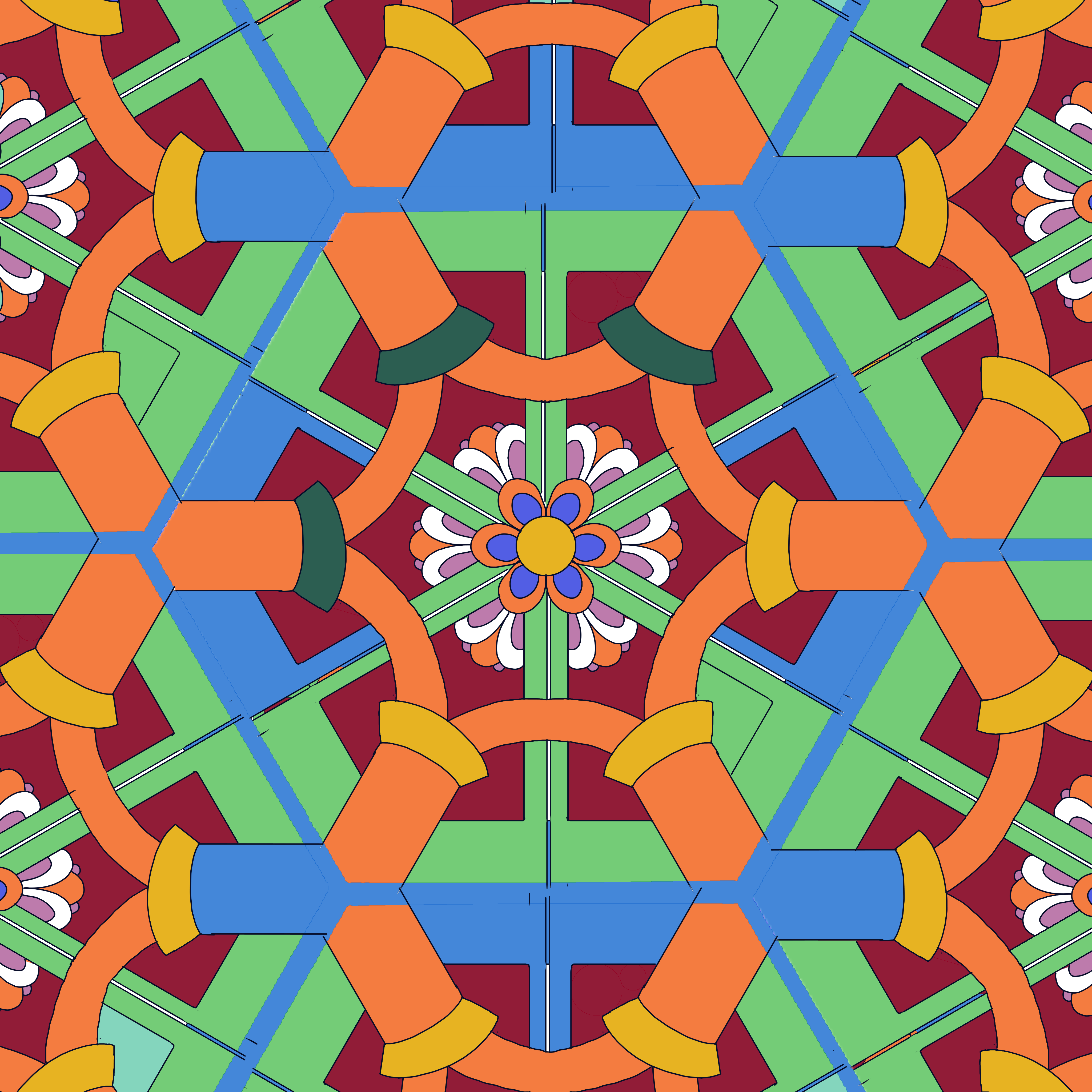 Dancheong traditional pattern - ibisPaint