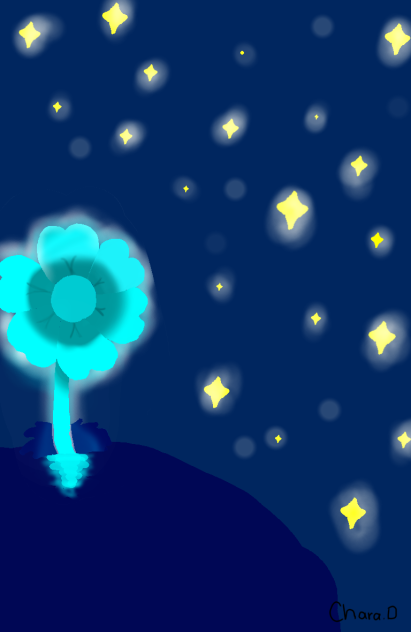 Echo flower with stars - ibisPaint