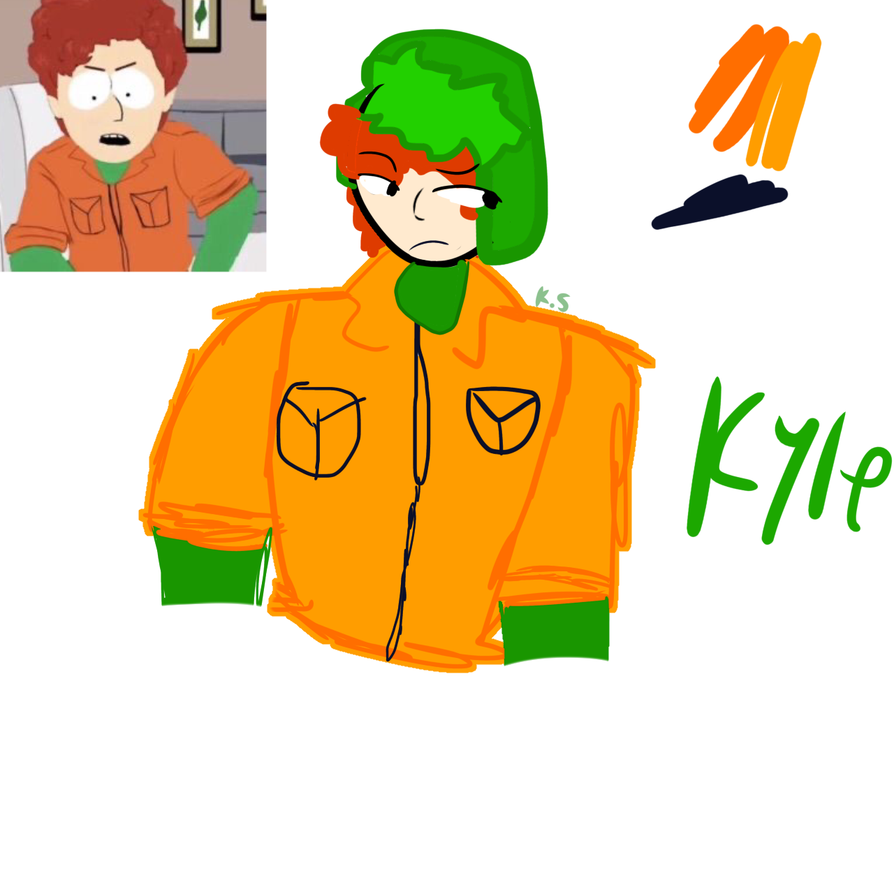 Yay I made teenager kyle - ibisPaint