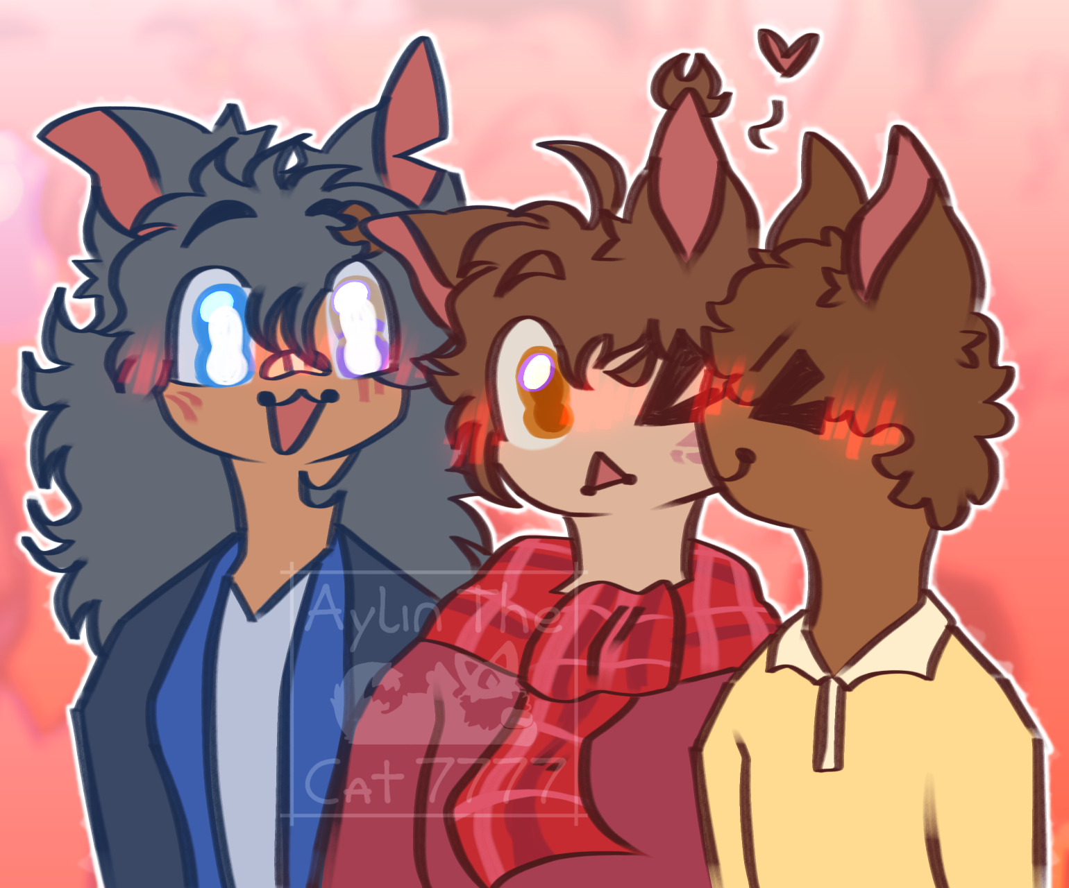 humanized Aylin x Leo x Gohan - ibisPaint