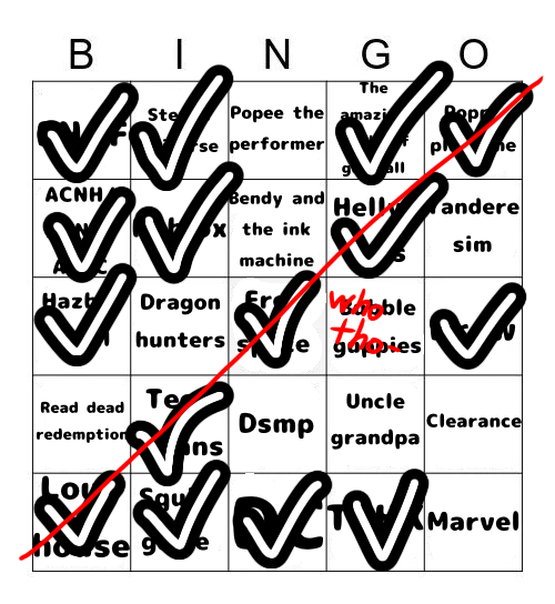 Fandom Bingo - ibisPaint