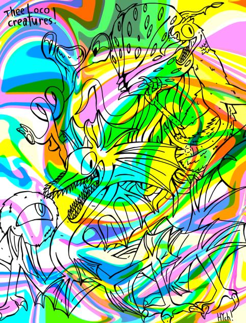 Thee Loco Creatures! “ - ibisPaint