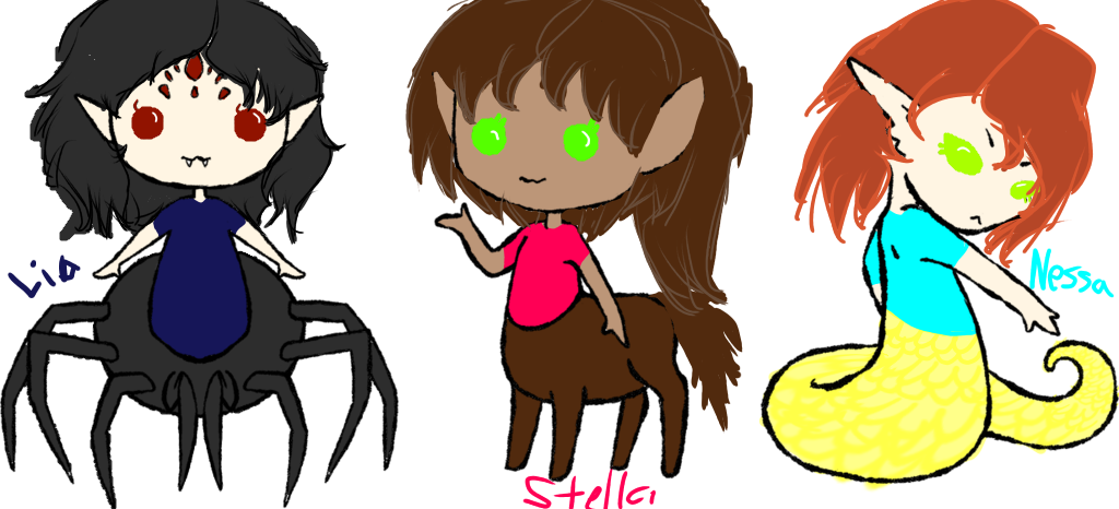 Lia, Nessa, and Stella - ibisPaint