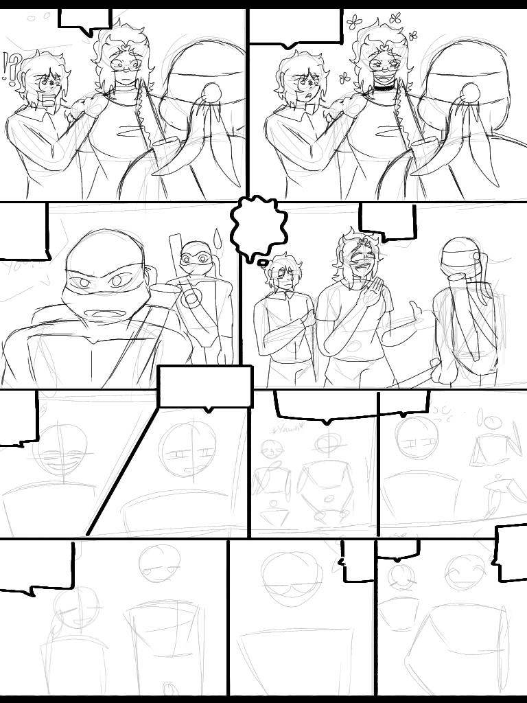 TMNT Comic Strip pt.4 (WIP) - ibisPaint