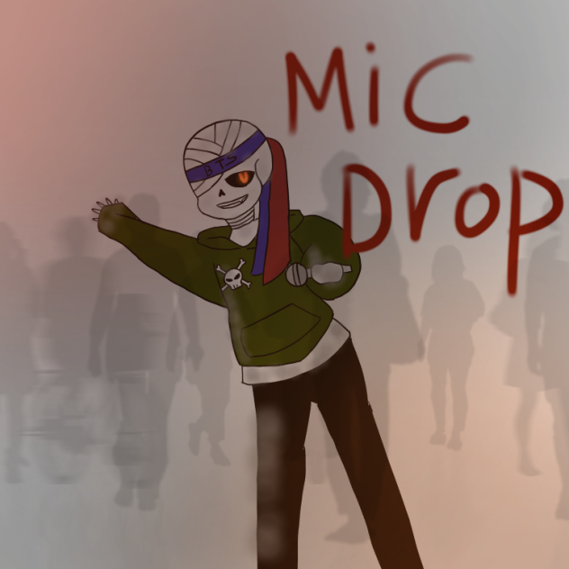 BTS-MIC Drop sans (방탄소년단+sans) - ibisPaint