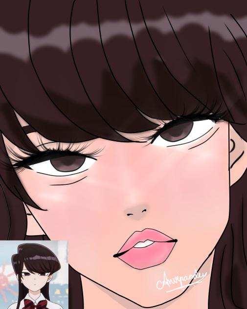 Komi but semi realistic - ibisPaint
