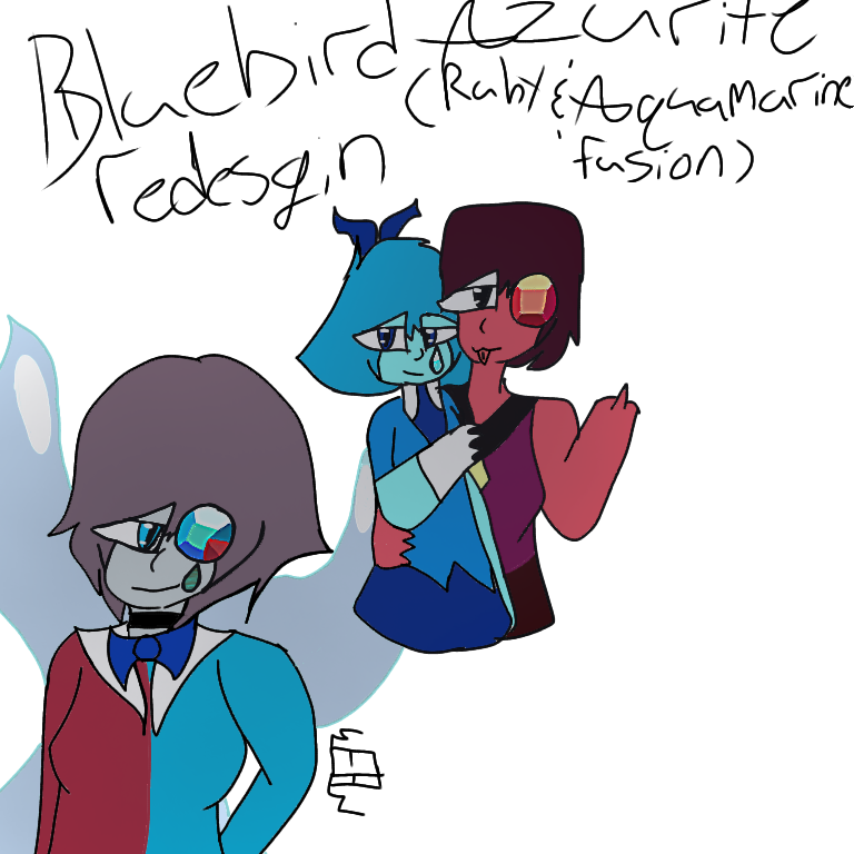 Bluebird Azurite redesign - ibisPaint