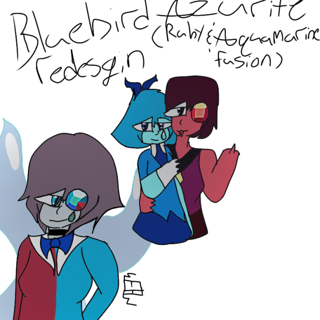 Bluebird Azurite redesign - ibisPaint