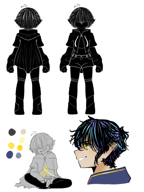 persona first draft ref sheet - ibisPaint