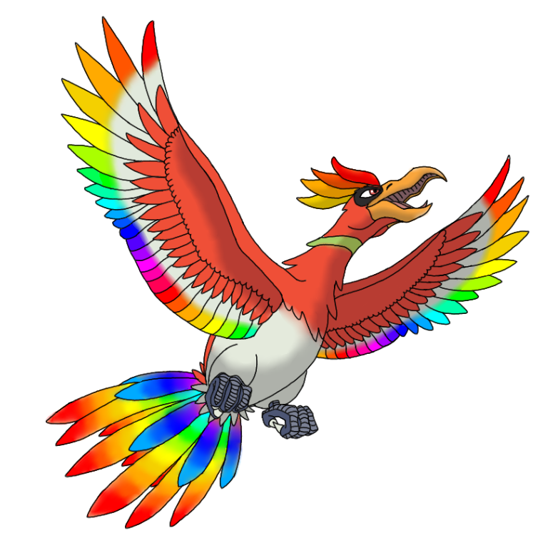 Rainbow Ho-Oh - ibisPaint