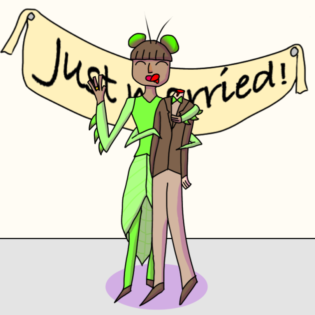 Praying mantis - ibisPaint