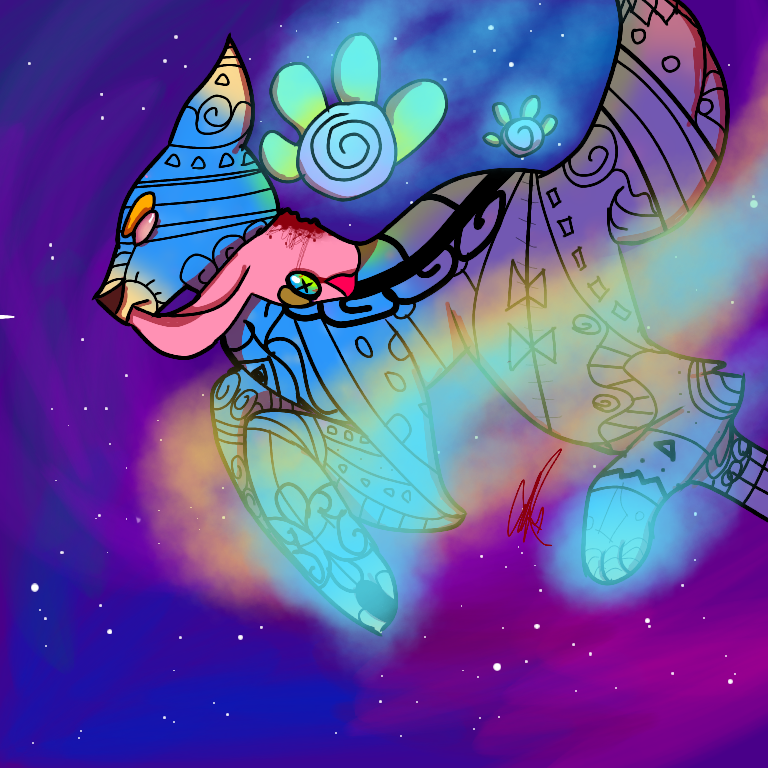 Space Dog IbisPaint
