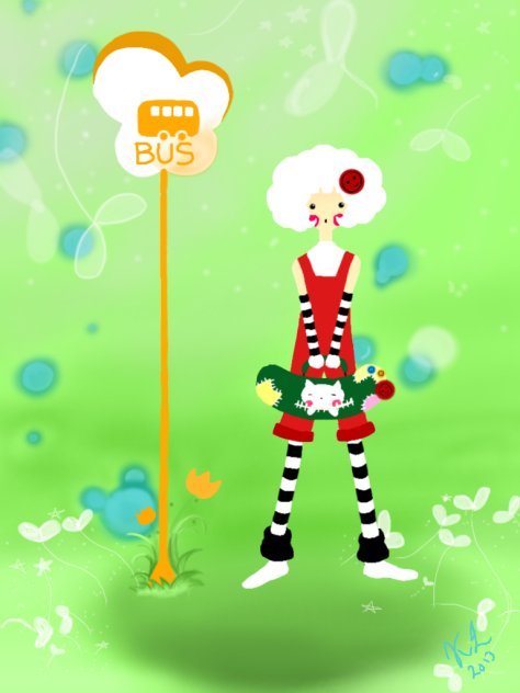 Bus Stop - ibisPaint