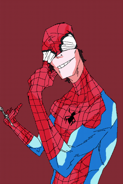 old drawing of spider-man - ibisPaint