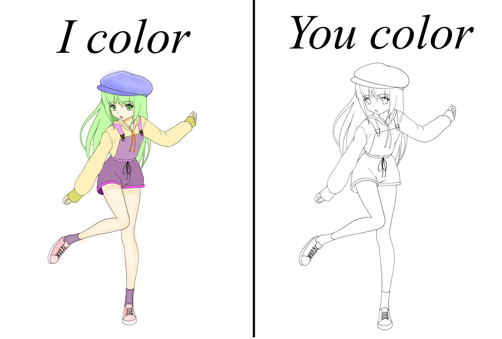 I COLOR YOU COLOR! not original drawing - ibisPaint