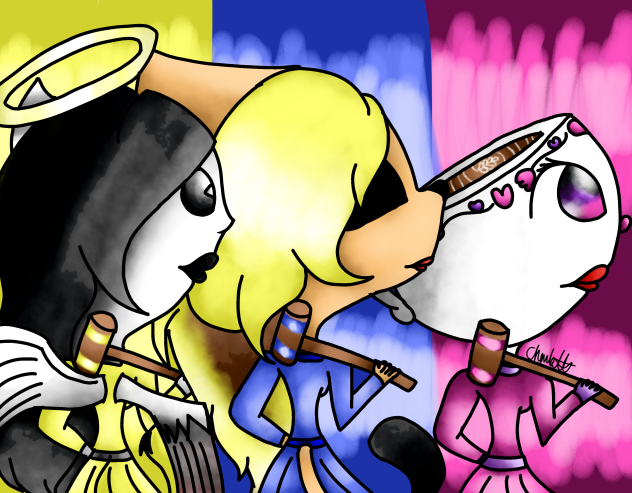 I love Tiger, Chrissy and Teia - ibisPaint