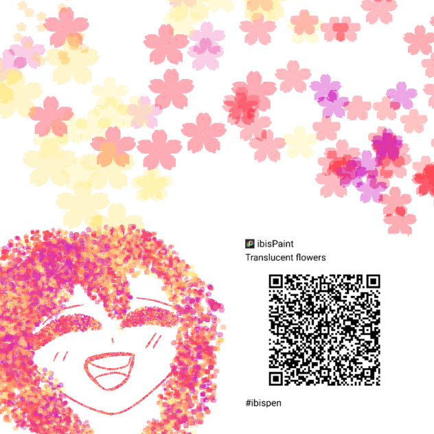 Translucent flowers 🌸 - ibisPaint